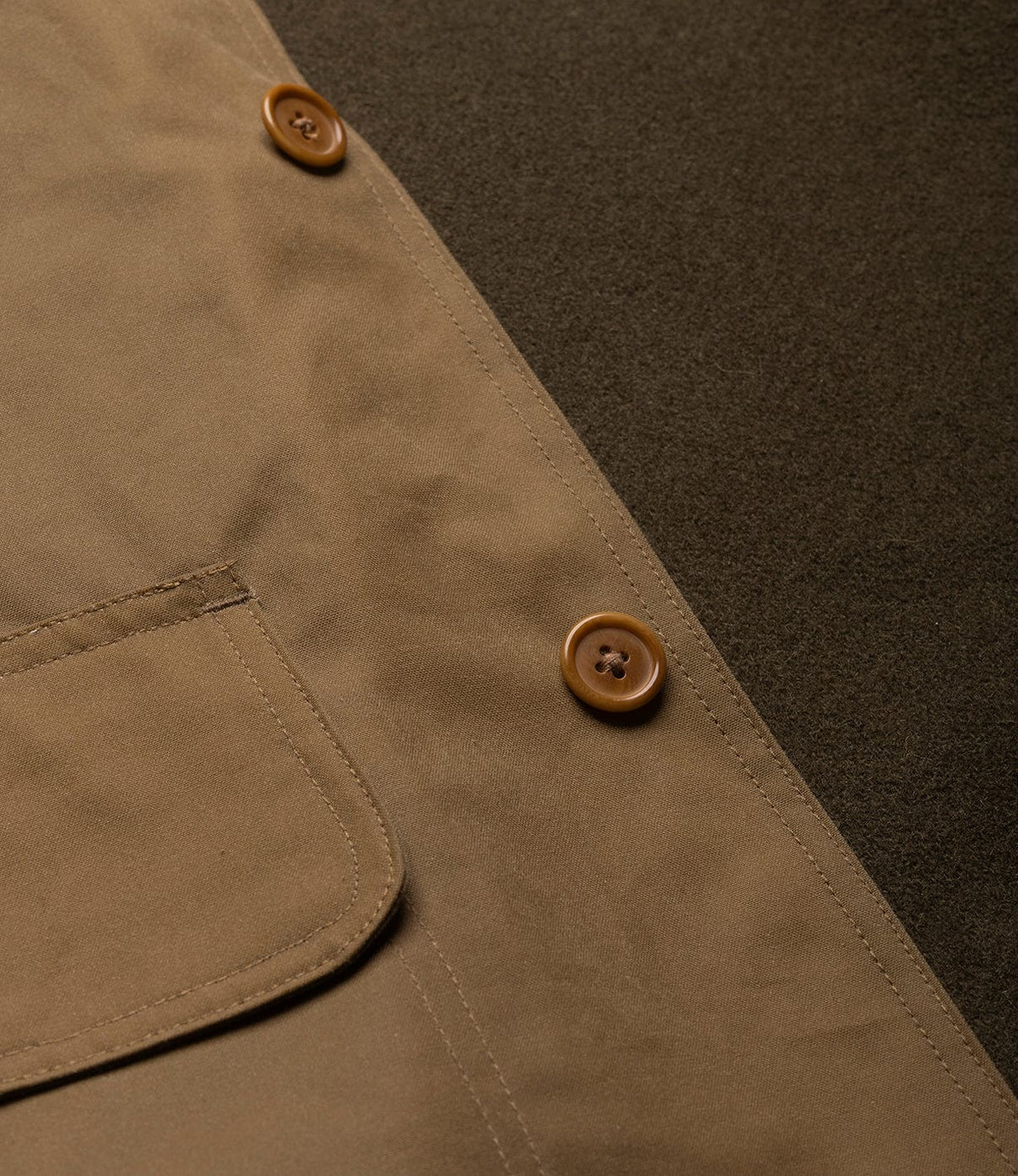 Wool-Lined Waxed Field Jacket Tan – Best Made Company