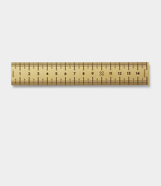 Measure Twice 6 inch Solid Brass Ruler – Best Made Company